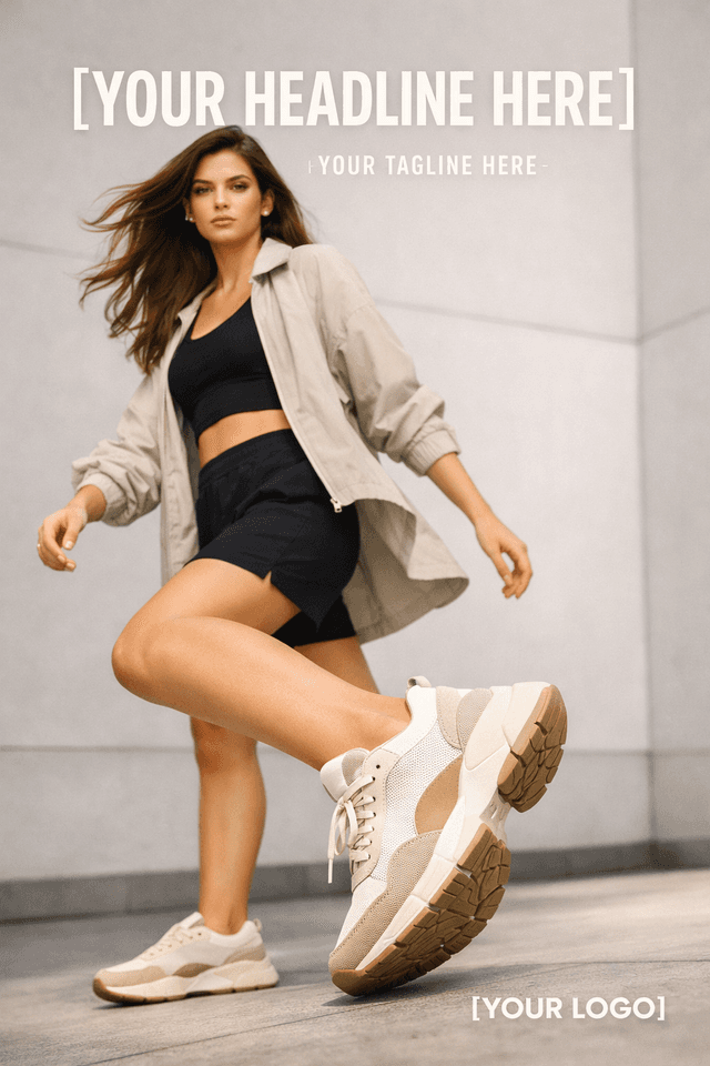 Editable Womenâ€™s Shoes Brand Advertisement Poster | AI Commercial ...